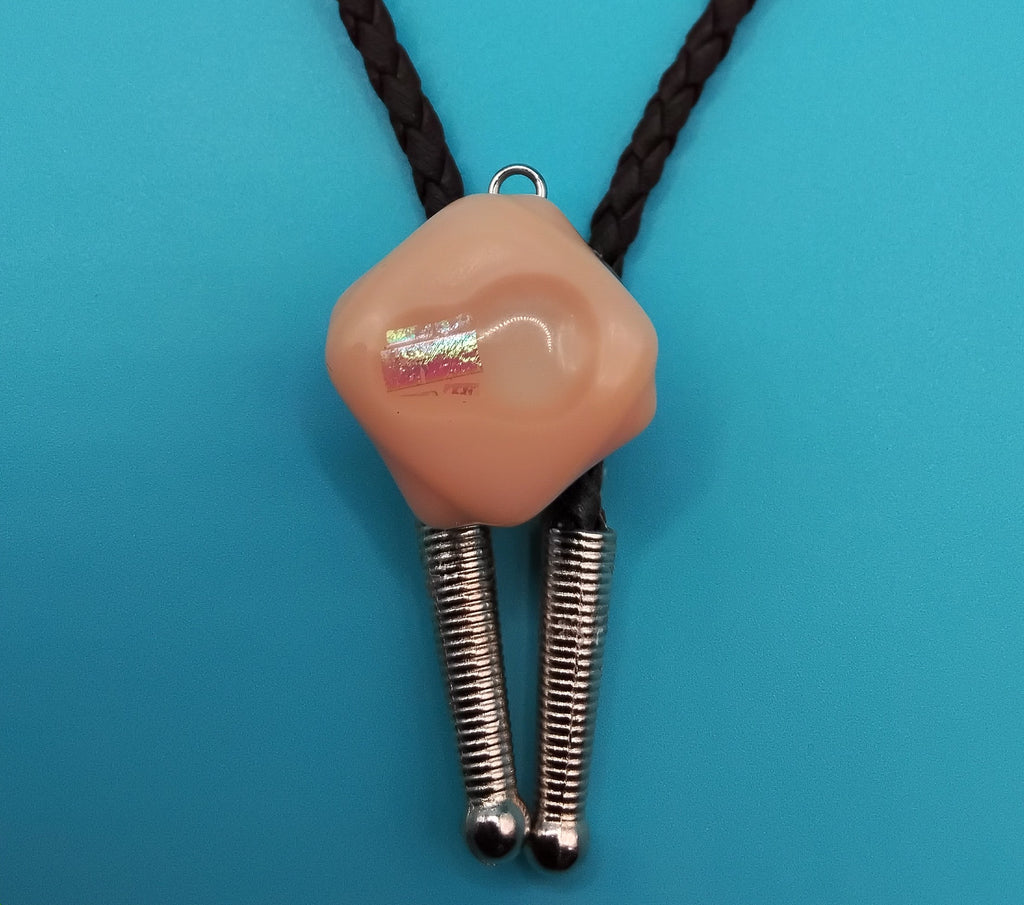 Magnetic Pet Bolo Dichroic Brown Faux Leather Bolo - Neck Size Up (S ...