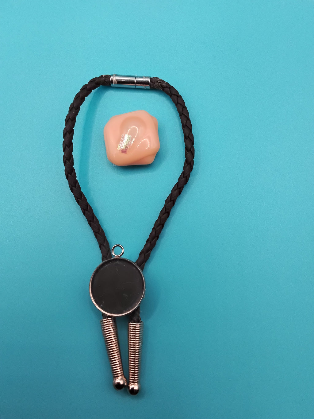 Magnetic Pet Bolo Dichroic Brown Faux Leather Bolo - Neck Size Up (S ...